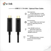 China USB 3.1 Type C To C AOC Active Optical Cable 2 Core MMF 10Gbps TPE 85A for sale