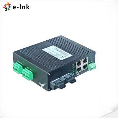 China Managed Industrial Ethernet Switch 4 Port 10/100TX To 2 Port 100FX SC With 4 Port RS485 for sale