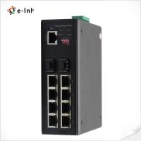 China 8 Gigabit RJ45 Ports Industrial Grade Network Switch 2 Gigabit SFP Ports Support Auto MDIX for sale