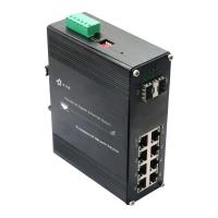 China L2+ Managed Industrial Ethernet Media Converter 8 Port 10/100/1000T 2 Port 1000X SFP for sale