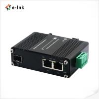 China 60W SFP PoE Media Converter 1 Port 100/1000X PD Plug 48-57VDC for sale