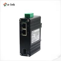 China 60W SFP PoE Media Converter 1 Port 100/1000X PD Plug 48-57VDC for sale