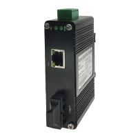 China MDI X DIN Rail Sfp Media Converter 10/100/1000Base-T To 1000Base-X 12-48VDC for sale