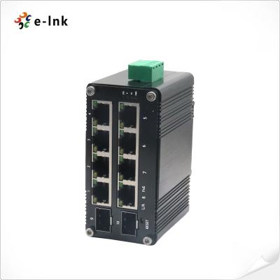China Mini Managed Ethernet Switch 8 Port 1000T 802.3at PoE + 2 Port 1000X SFP for sale