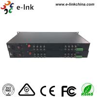 China 16CH AHD CVI TVI Over Fiber Converter , HD - AHD / HD - CVI / HD -TVI Optical Transceiver for sale