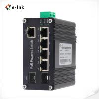 China IP40 Aluminum Case Industrial PoE Switch 4 Port 802.3bt PoE Out 2 Port 100/1000X SFP for sale