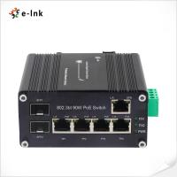 China Industrial Ethernet Switch 4 Port 1000T 802.3bt PoE + 1 Port 1000T Gigabit + 2 Port 1000X SFP for sale