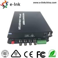 China FC Connector AHD CVI TVI Over Fiber Converter Wall Mounted / Rack Mounted for sale