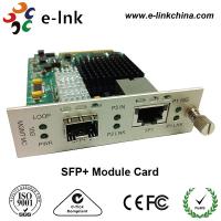 China 10G Fiber Ethernet Media Converter SFP+ to UTP with Build-in Power Supply for sale