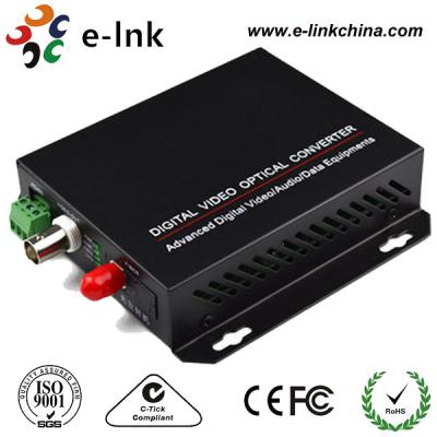 China 1-ch video, 20km, Single Mode Fiber CCTV Fiber Optic Converter for sale