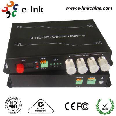 China 4 Channel RS485 Reverse SDI To Fiber Optic Converter FC / SC PC Connector for sale