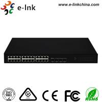 China Gigabit Ethernetfiber Optic Network Switch With 4 SFP Port 10 / 100 / 1000Mbps for sale