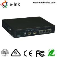 China Entry Level Industrial Fiber Optic Hub Network Switch With Fiber Ports 10 / 100 / 1000M for sale
