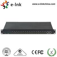 China Unmanaged 16 SFP + 2 Rj45 Port Fiber Optic Switch 1M Bits Frame Buffer Memory for sale