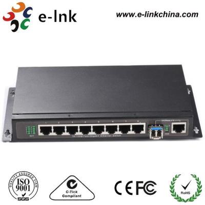 China 8 Port Managed Gigabit Ethernet Fiber Optic Switch With SFP Combo Uplink for sale