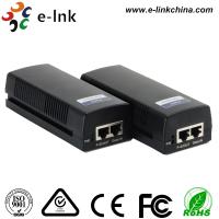 China 48 Volt 2 Port Cisco POE Power Over Ethernet Injector 10 / 100 / 1000Mbps 15.4W for sale