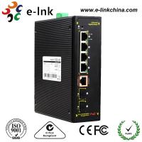 China 4 Port Industrial Gigabit Ethernet POE Switch Managed Hardened 4M Buffer Memory for sale