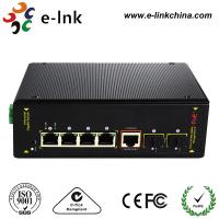 China 4 Port Industrial Gigabit Ethernet POE Switch Managed Hardened 4M Buffer Memory for sale