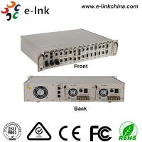 China Centralized Manageable Ethernet Fiber Media Converter , 16 Slots Fiber Optic Media Converter for sale