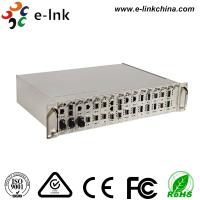 China Centralized Manageable Ethernet Fiber Media Converter , 16 Slots Fiber Optic Media Converter for sale