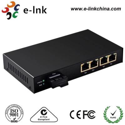 China Bidirection Single Mode Fiber Ethernet Media Converter 1310nm - 1550nm Optical Wavelength for sale