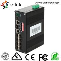 China Manageable Industrial Ethernet Media Converter 10 / 100 / 1000M SFP Combo for sale