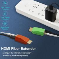 China Micro 4K 60Hz HDMI 2.0 Fiber Extender Multi Mode Single LC Transmitter Receiver for sale