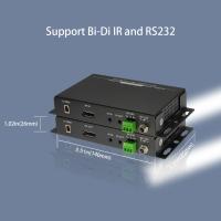 China 8K Display Port 1.4 Fiber Extender Over Single Mode Simplex LC With RS232 BIDI IR for sale