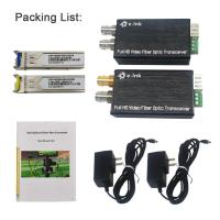 China 3G SDI Fiber Extender With Tally Or Reverse RS485 LC Fiber Connector 40KM for sale