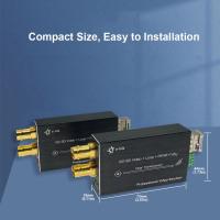 China Wholesale 12G SDI Video Over Fiber Extender With Tally RS485 And Loop Out SMF LC 20KM for sale
