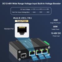 China Outdoor Industrial 3 Port Gigabit 30w 802.3at PoE Switch With 1 Port 100/1000x SFP Fiber for sale
