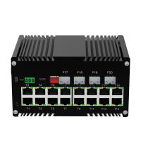 China Outdoor Industrial 16 Port 10/100/1000T Gigabit 802.3at Managed PoE Switch With 4 Port 1000x SFP for sale