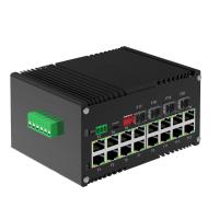 China Outdoor Industrial 16 Port 10/100/1000T Gigabit 802.3at Managed PoE Switch With 4 Port 1000x SFP for sale