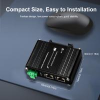 China Industrial Gigabit 802.3bt PoE Splitter Din Rail Installation 10/100/1000M 12VDC 36w Output for sale