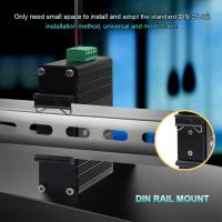 China Din Rail Industrial 4 Port 10/100/1000T 802.3at PoE Switch with 1 Port Gigabit RJ45 Uplink for sale