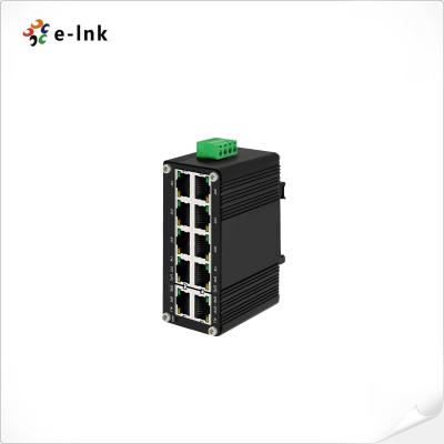 China 10 Port Unmanaged PoE Switch 8 Port 10/100/1000T 802.3at To 2-Port Gigabit RJ45 Uplink for sale