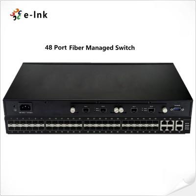 China Fiber Switch L3 Managed 48 Port Gigabit SFP With 2-Port 10G SFP And 6-Port Combo Ethernet for sale