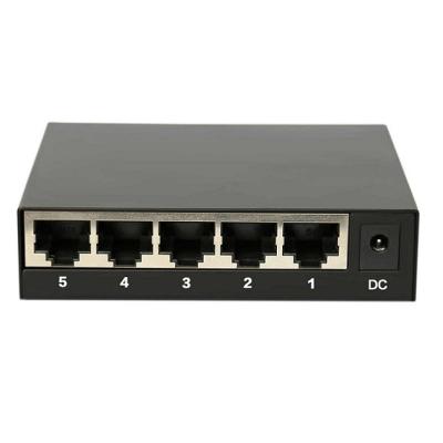 China 10/100/1000M Unmanaged Poe Switch , 5 Port Gigabit Ethernet Switch MTK7530U Chipset for sale