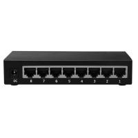 China 10/100/1000M 8 Port Fiber Optic Switch , Unmanaged Fiber Optical Ethernet Switch for sale