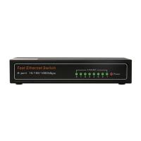 China 10/100/1000M 8 Port Fiber Optic Switch , Unmanaged Fiber Optical Ethernet Switch for sale