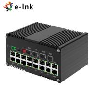 China 16 Port 10/100/1000T Gigabit To 4-Port 1000X SFP Uplink Industrial Managed Ethernet Switch for sale