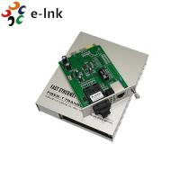 China Card Type Fiber Media Converter With Built-In Power Supply 10/100M Multi-Mode 2KM for sale