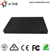 China Black Fiber Optic Switch 12 10G SFP+ Fiber ports + 8 10/100/1000M Copper RJ45 ports for sale