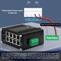China Ethernet Switch 8 Port 10/100/1000T To 2 Port 100/1000X SFP Din Rail Gigabit Managed Switch for sale