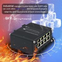 China Ethernet Switch 8 Port 10/100/1000T To 2 Port 100/1000X SFP Din Rail Gigabit Managed Switch for sale