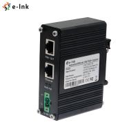 China 12~48V DC Industrial PoE Injector 30W 10G Data Rate for Outdoor Din Rail Installation for sale