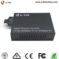 China Gigabit Fiber Optic Cable Ethernet Media Converter Single Core MM Dual Fiber for sale