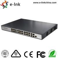 China 28 Ports Power Over Ethernet Gigabit Switch Managed IEEE 802.3af 15.4W per PoE port for sale