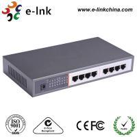 China 10 / 100 / 1000Mbps 8 ports Ethernet POE Switch , 220VAC Industrial Gigabit Switch IEEE802.3at for sale