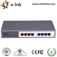 China 10 / 100 / 1000Mbps 8 ports Ethernet POE Switch , 220VAC Industrial Gigabit Switch IEEE802.3at for sale